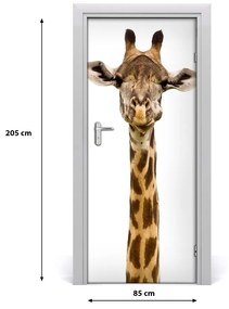 Samolepící fototapeta na dveře Žirafa 85x205 cm