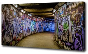 Wallmuralia Foto obraz na plátně Graffini v metro 100x50