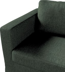 Potah na pohovku IKEA  Karlstad 3-místná, nerozkládací, dlouhý barva zelená látka pletený vzor