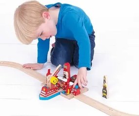 Bigjigs Rail Hasiči mořští záchranáři / od 3 let
