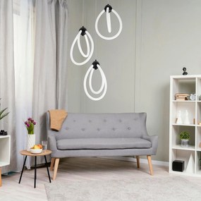 Toolight Dekorativní LED osvětlení G022-3CPR černé