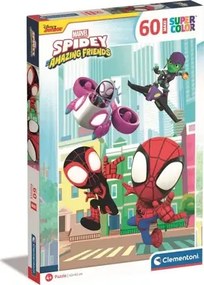 Clementoni PUZZLE Marvel: Spidey a jeho úžasní přátelé MAXI / 60 dílků