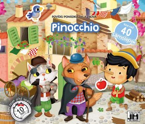 JIRI MODELS Povídej pohádku Pinocchio knížka samolepková 0