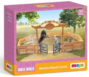 Mojo Westernový ranč Corral s koněm a kovbojem