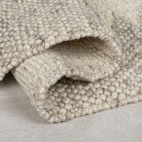 Flair Rugs, Ručně tkaný běhoun Minerals Border Natural, 60x230, béžová, chodba / předsíň