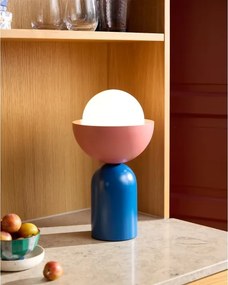 Osram - Stolní lampa DECOR BOWL 1xE14/25W/230V modrá/růžová