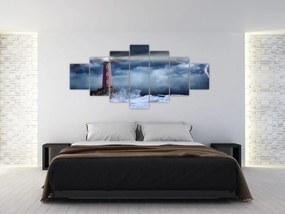 Obraz - Maják na útesu (210x100 cm)