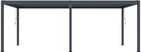 Bioklimatická pergola G21 Austin Premium 6x3 m, antracitová hliníková