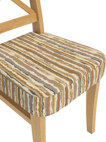 Sedák na židli IKEA Ingolf barva béžová látka pletený vzor, vzorované