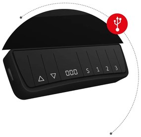 Ergonomický elektrický stůl s nastavitelnou výškou stolu a LED panelem