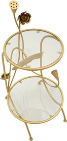 Designový odkládací stolek Haunani 40 cm zlatý