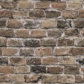 Vliesová tapeta přírodní kámen, cihly, hnědá, šedá, 388142 / Tapety na zeď 38814-2 Bricks &amp; Stones (0,53 x 10,05 m) A.S.Création