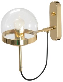 Toolight - Nástěnná lampa E27 60W APP910-1W, zlatá, OSW-06678