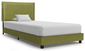 Rám postele zelený textil 90 x 200 cm 280996