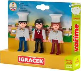 EFKO Figurky Igráček Trio Vaříme / 3 figurky s doplňky / 7,5 cm / od 3