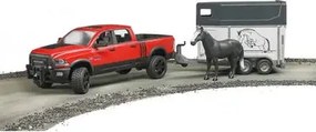 Bruder 02501 Terénní auto RAM 2500 s přepravníkem na koně a figurkou k