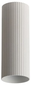 Minimalistické bodové svítidlo Lucas Ribbed Tube 40 bílá