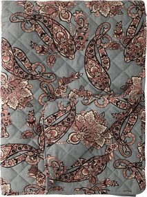 Opálový bavlněný přehoz Paisley vzor Aix Quilt - 130*180 cm
