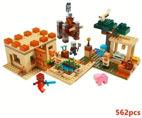 Stavebnice s tématikou Minecraft Varianta: Farma 562 ks