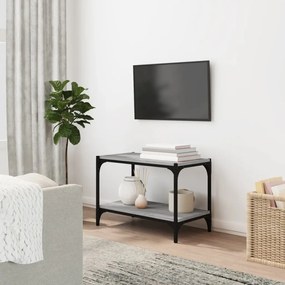 TV skříňka šedá sonoma 60 x 33 x 41 cm kompozitní dřevo a ocel