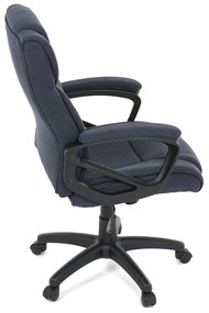 Autronic Kancelářská židle, modrá látka, černý kříž