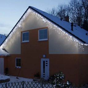 DecoLight SR-036276 Prodlužovací rampouchy PROFI 230V 100 LED studená bílá