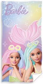 Carbotex osuška Barbie Mořské Panny 70x140 cm