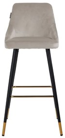 Béžová sametová barová židle Richmond Imani 77 cm