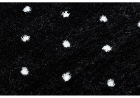 Kusový koberec shaggy Dots antracitový 200x290cm