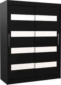 ADRK Furniture Skříň posuvná se zrcadlem MARTINEZ 150 ADRK-SW-MAR-B-WL-150