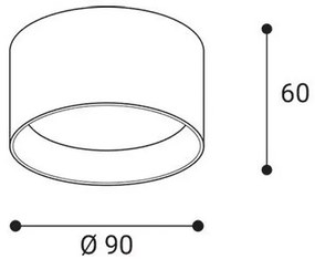 LED2 - LED Bodové svítidlo ZETA ON LED/8W/230V 3000/3500/4000K pr. 9 cm černá