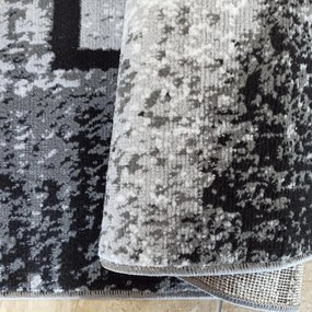 DY Šedočerný koberec s geometrickým vzorem Soho 16 Rozměr: 120x170 cm