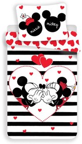 Jerry Fabrics - bavlněné povlečení 140x200 + 70x90 - Minnie a Mickey