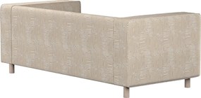 Potah na pohovku IKEA  Klippan 2-místná barva béžová látka pletený vzor, vzorované
