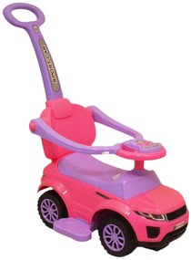 BABY MIX dětské hrající jezdítko 3v1 růžová