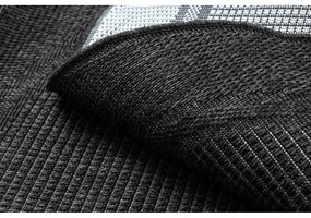 Kusový koberec Duhra černý kruh 150cm