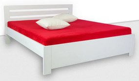 Krajča Manželská postel z masivu Nika 160 x 200 cm Povrchová úprava: Bílá, Druh dřeva: Borovice