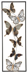 Kovová nástěnná dekorace Mauro Ferretti Butterflies, délka