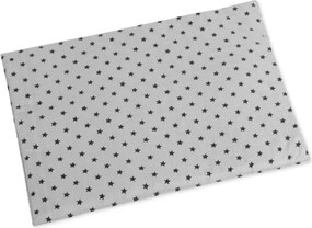Bellatex Polštářek pro kojence do postýlky 42x32 cm tenký Hvězdička malá šedá