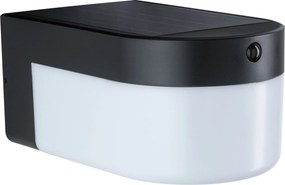 P 95747 Hybrid LED venkovní nástěnné svítidlo Calyne domovní 230V + solární IP44 hranaté 145x229mm 3000K 2,3W 230V černá - PAULMANN