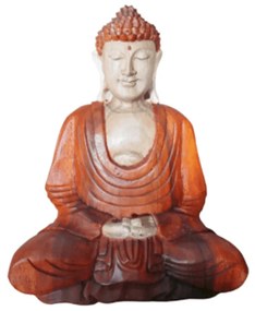 Milujeme Kameny Buddha - dřevěná soška