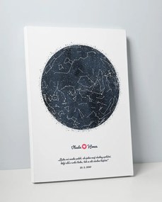 Hvězdná mapa Samolepící plátno 30 x 40 cm