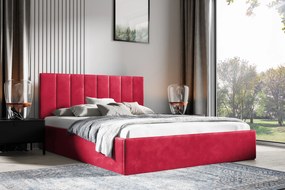 Eka Čalouněná postel LENY 140x200 cm Barva látky Trinity: (2310) Růžová, Úložný prostor: Bez úložného prostoru