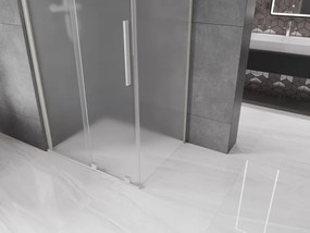 Mexen Velar, sprchový kout s posuvnými dveřmi 110 x 85 cm, 8mm sklo námraza, broušená ocel, 871-110-085-31-97