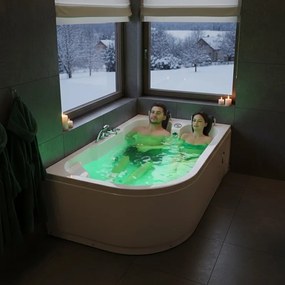 BPS-koupelny Hydromasážní vana HYD-CA631L 180x120 LEVÁ bez ohřevu vody