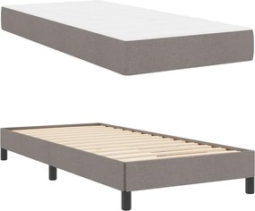 Postel s boxspringem Taupe 90 x 190 cm textil 3398455