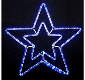 Vánoční LED dekorace, hvězda, stálé svícení, 52cm Barva: Studená bílá