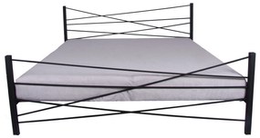 Nábytek ATIKA s.r.o. Kovová postel LINE Povrchová úprava: černá, Rozměr: 180 x 200 cm
