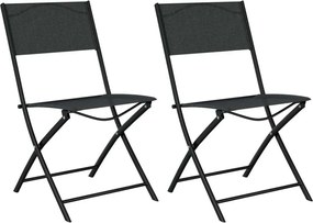 vidaXL 3dílný bistro set ocel černý [318765]