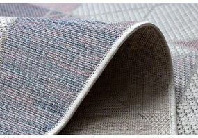 koberec SISAL SION Geometrický, Trojúhelníky 3006 ploché tkaní ecru / velikost 180x270 cm | krásné koberce cz